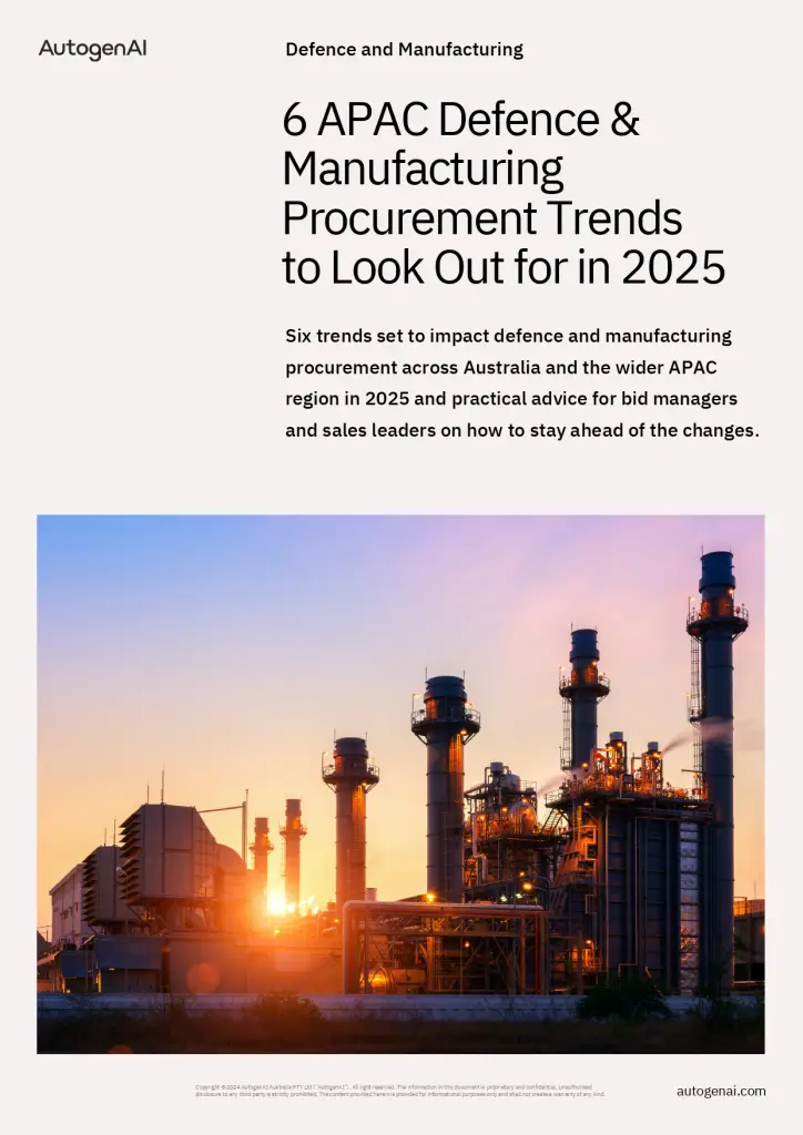 eBook: Defence & Manufacturing Trends Report 2025 APAC - AutogenAI APAC