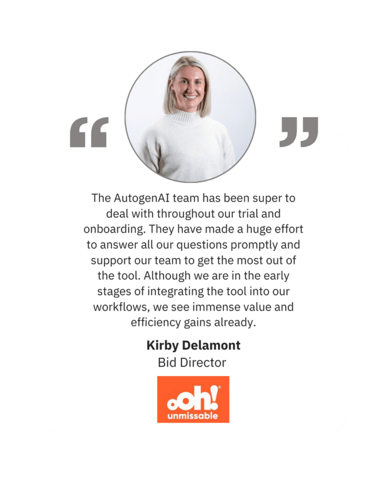 AutogenAI | The World’s Leading AI Tender Writing Engine