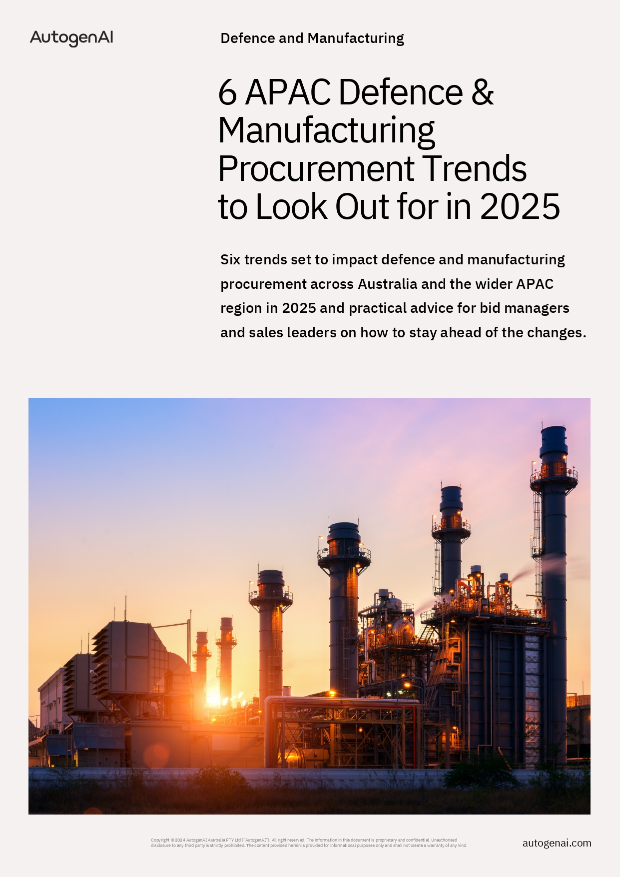 eBook: Defence & Manufacturing Trends Report 2025 APAC - AutogenAI